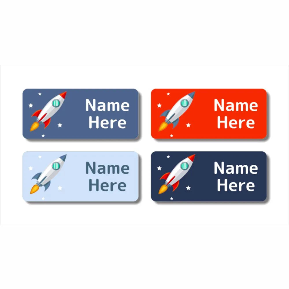 Rockets Rectangle Name Label – Dinkleboo AU