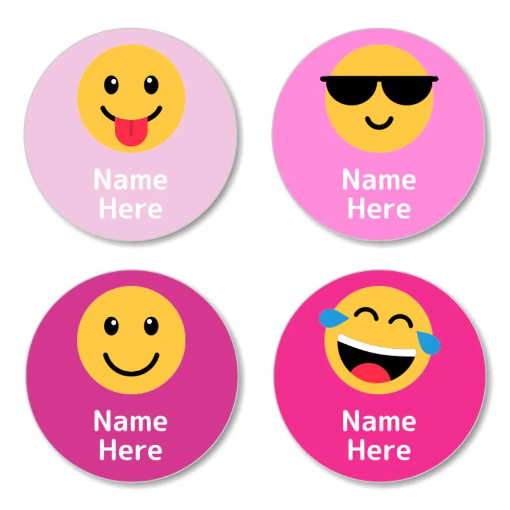 Emoji Round Name Labels – Dinkleboo AU