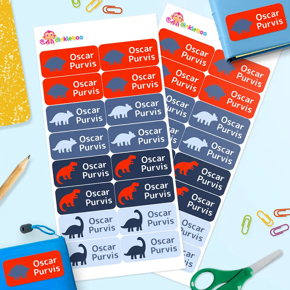 Personalised Rectangle Name Labels – Dinkleboo AU