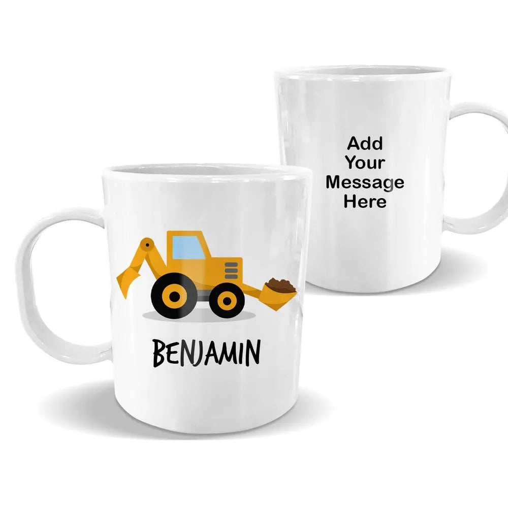 Little Digger White Plastic Mug – Dinkleboo AU