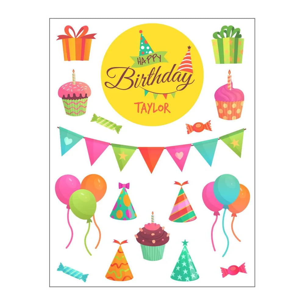 Party Hat Birthday Stickers – Dinkleboo AU