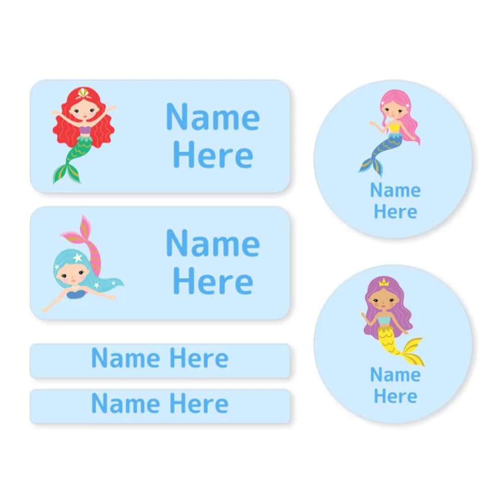 Mermaids Mixed Name Label Pack – Dinkleboo AU