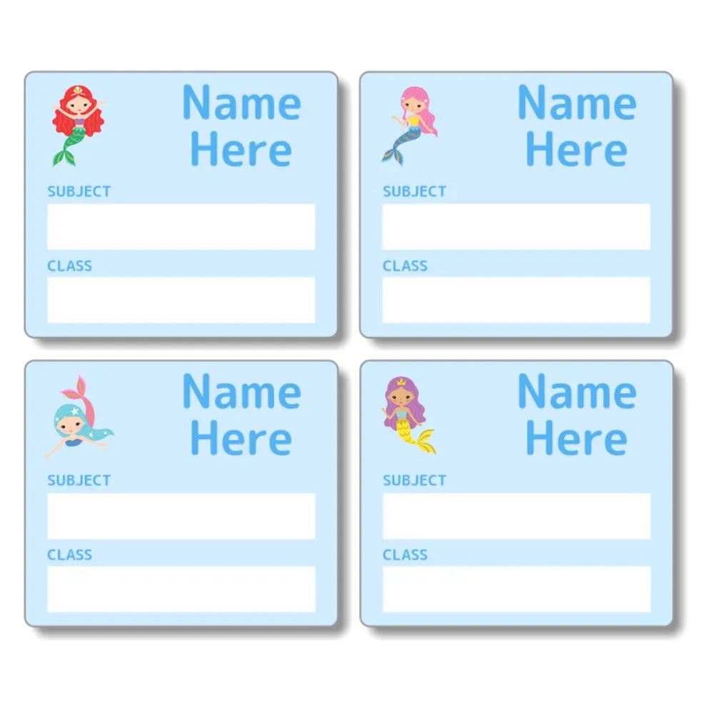Mermaids School Book Labels – Dinkleboo AU