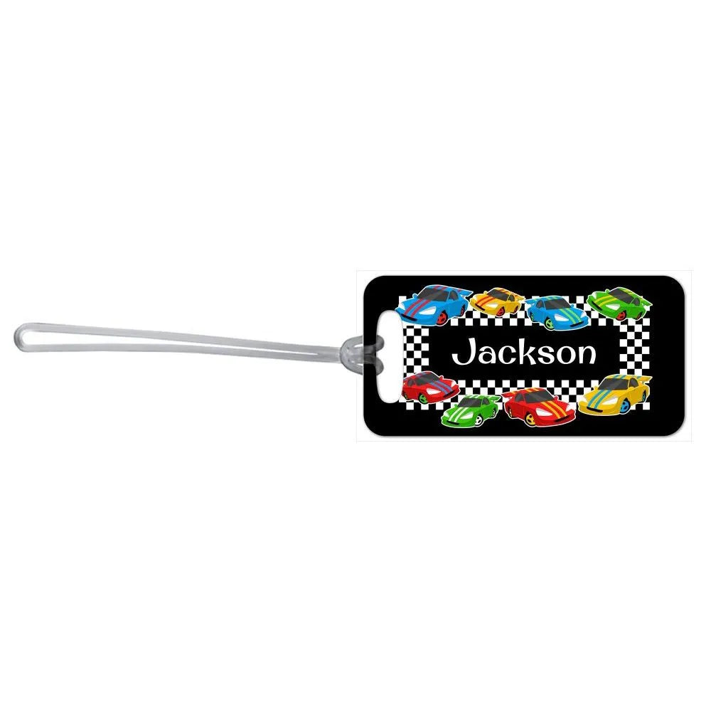Race Cars Bag Tag – Dinkleboo AU