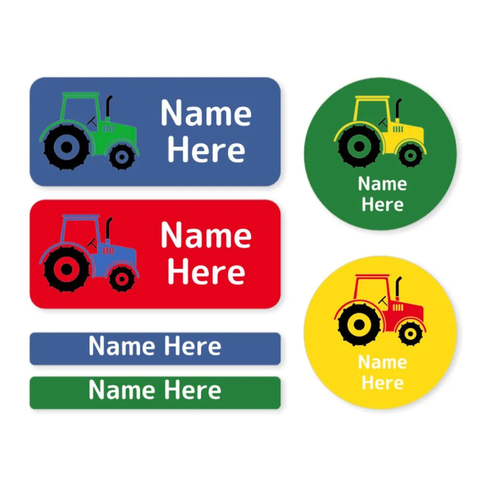 Tractor Mixed Name Label Pack – Dinkleboo AU