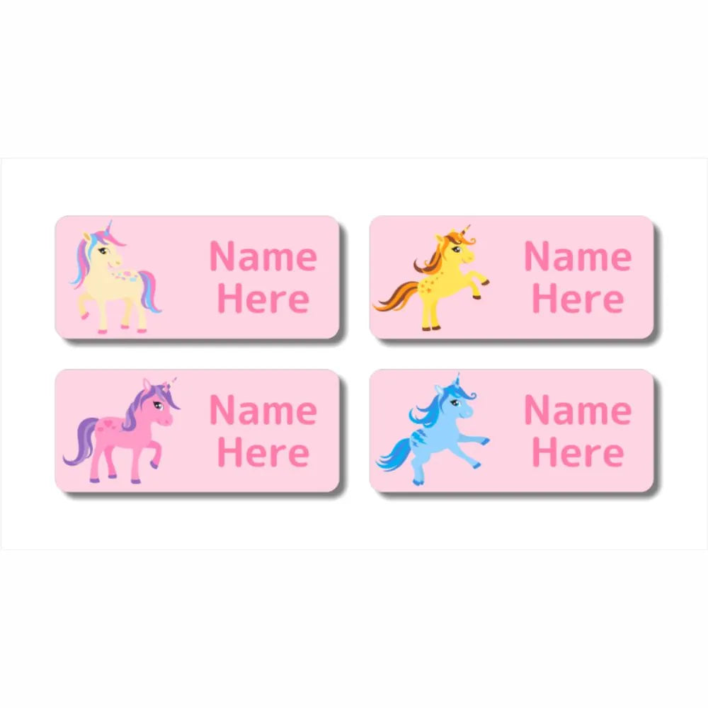 Personalised Unicorn Rectangle Name Label – Dinkleboo AU
