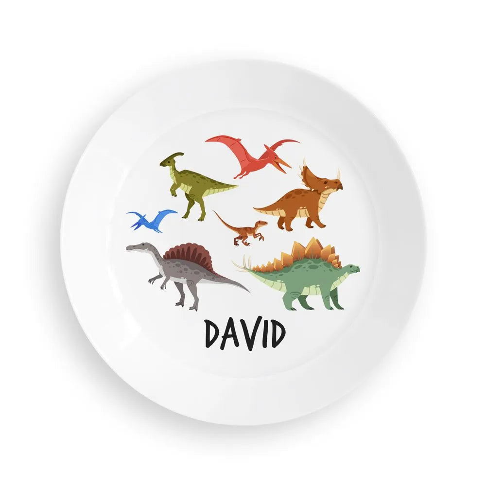 Dinosaur Kids Plate – Dinkleboo AU