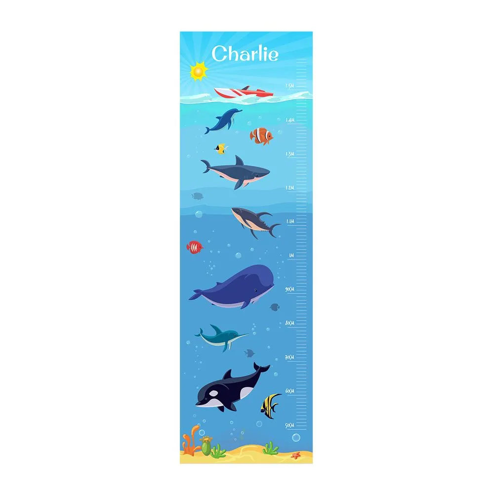 Ocean Wall Decal Height Chart – Dinkleboo AU