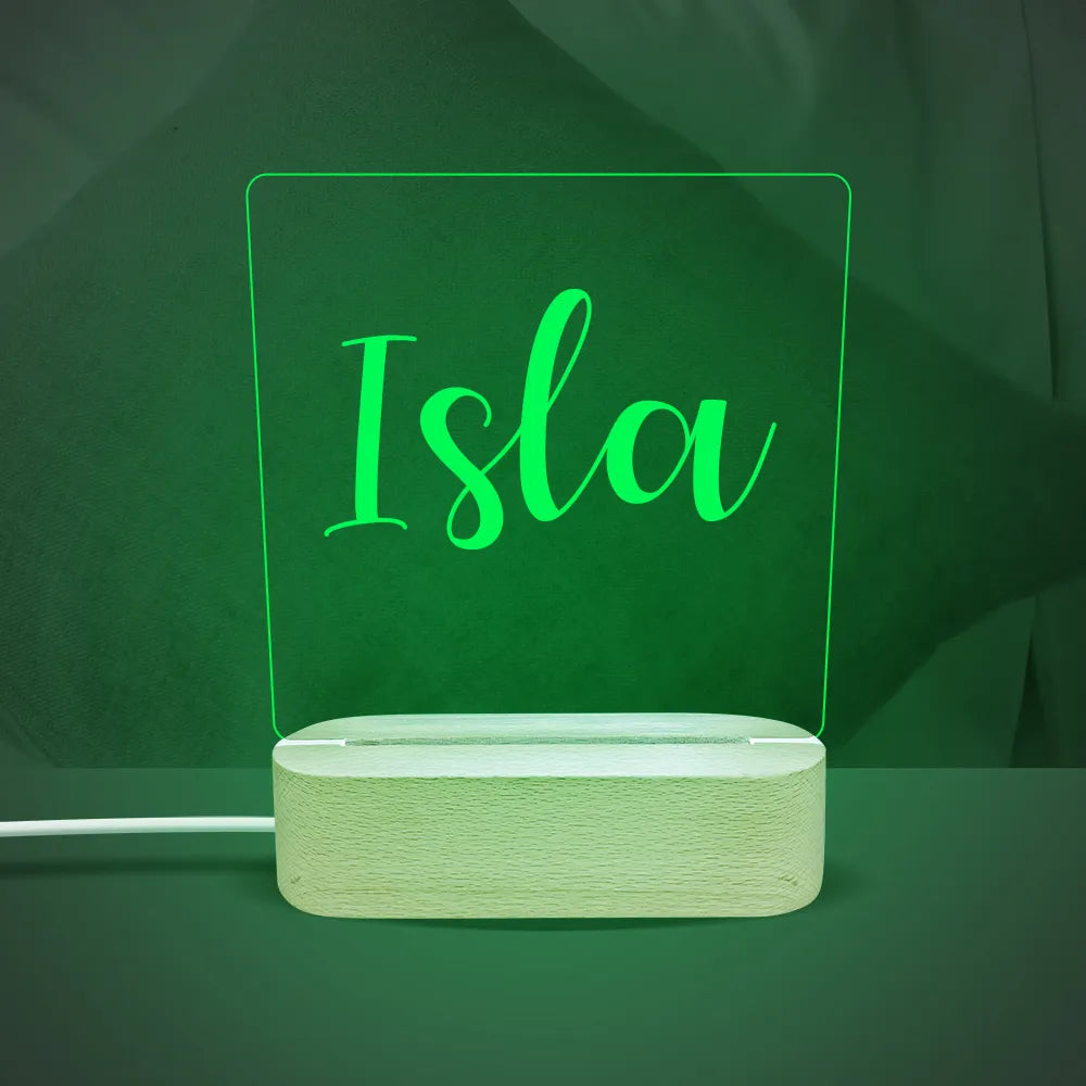 Personalised Name Night Light – Dinkleboo AU
