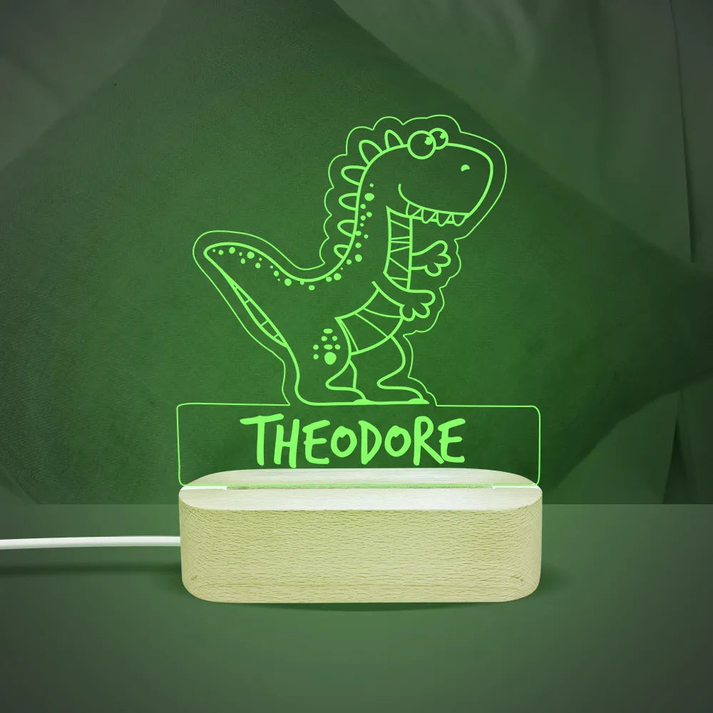 Personalised T-Rex Night Light – Dinkleboo AU