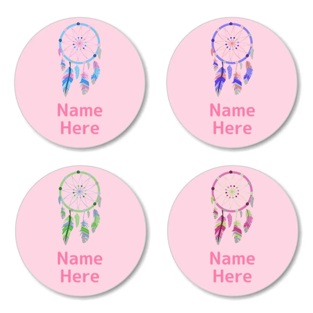 Dream Catcher Round Name Labels – Dinkleboo AU