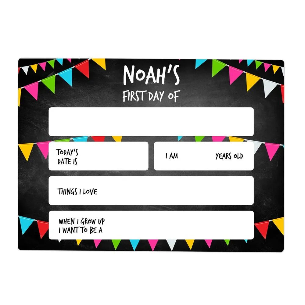 Black Bunting First Day Sign – Dinkleboo AU